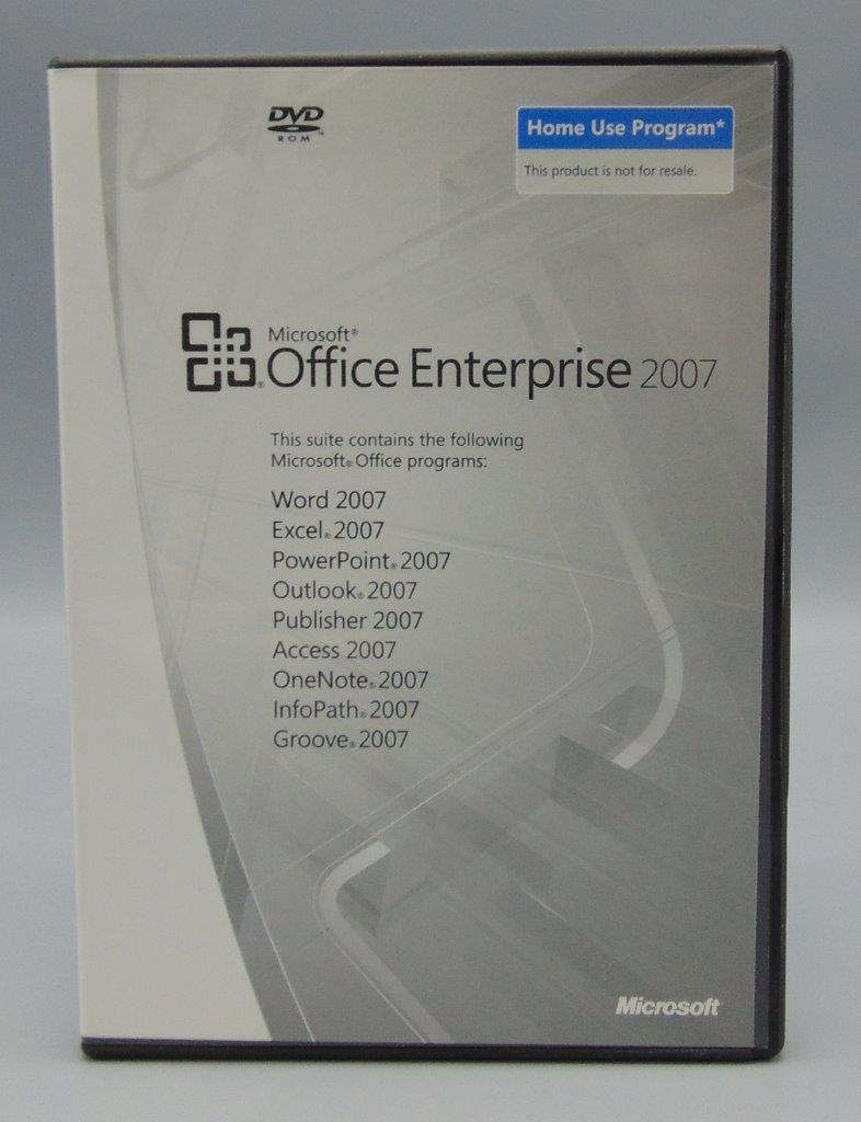 Microsoft Enterprise 2007 CD Product Key Home Use Office Software - KC ...