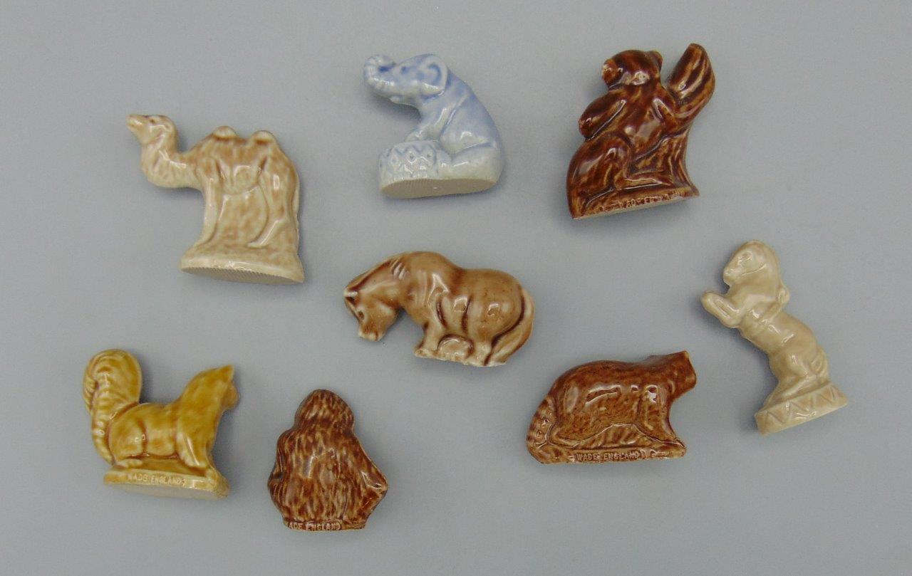 Lot of 8 Wade Red Rose Tea Ceramic Animals