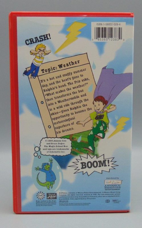 Scholastic's The Magic School Bus Kicks Up A Storm (VHS, 1995)