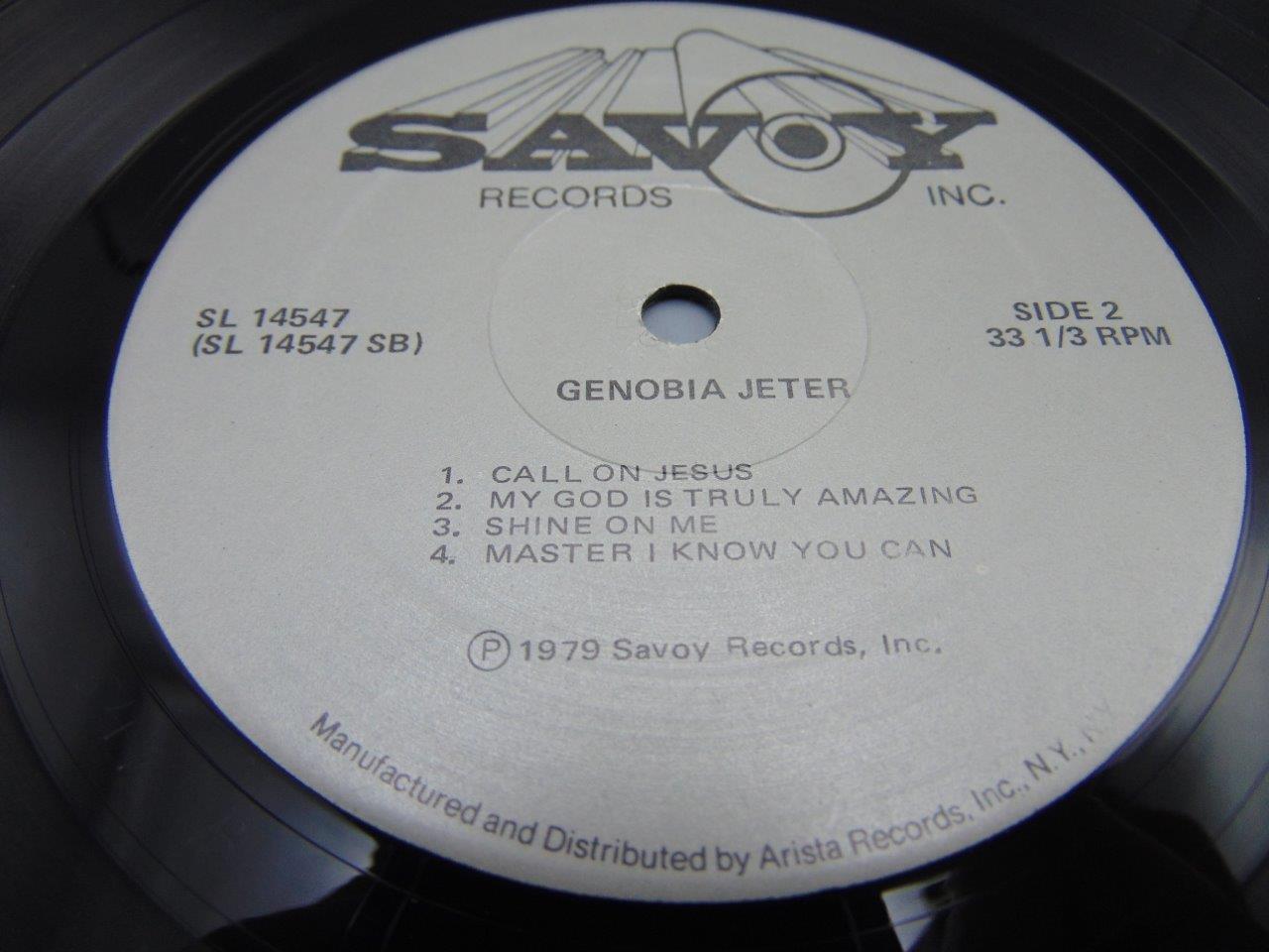 The Incredible Genobia Jeter Heaven LP SL-14547 Savoy Records